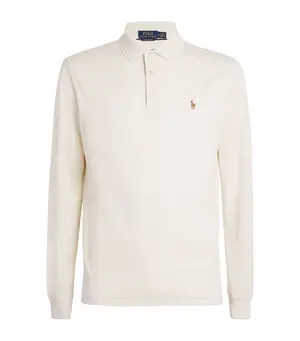 Polo Ralph Lauren Polo Ralph Lauren Pima Cotton Short Sleeve Polo Shirt White