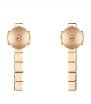 Chopard Ice Cube Stud Earrings - Rose Gold