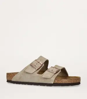 BIRKENSTOCK Arizona Suede Sandals - Brown