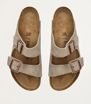 BIRKENSTOCK Arizona Suede Sandals - Brown