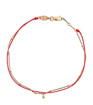 REDLINE Yellow Gold And Diamond Honorée Bracelet - Red