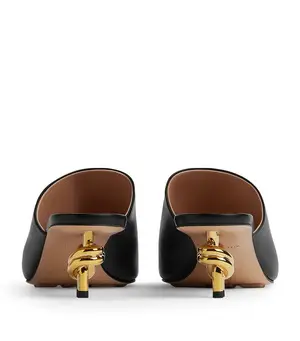Bottega Veneta Lambskin Knot Mules 45