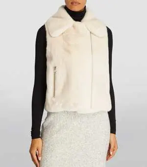 YVES SALOMON Mink Gilet
