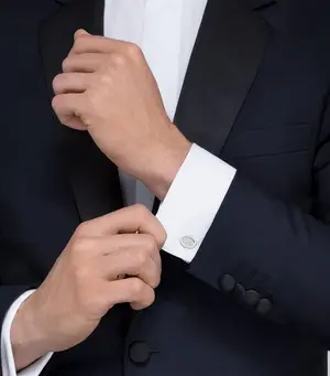 Cartier Sterling Wax Seal Cufflinks