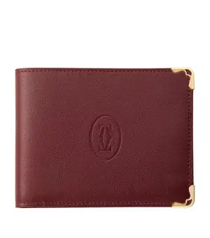 Cartier Leather Must De Bifold Wallet - Red