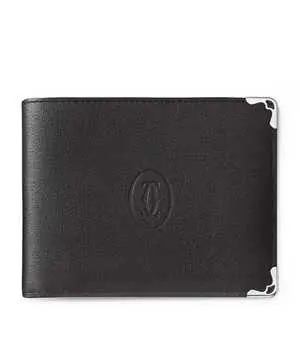 Cartier Leather Must De Bifold Wallet White
