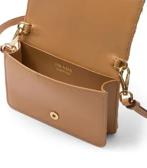 Prada Woven Fabric Card Holder - Neutral