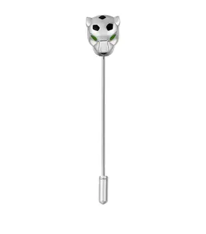 Cartier Sterling Panthère De Tie Pin - Silver