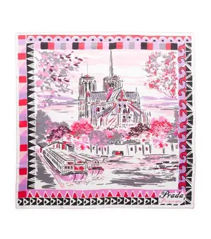 Prada Silk Pittoresque Paris Scarf