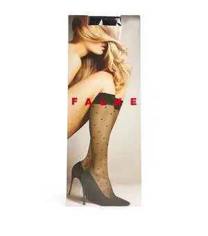 Falke Sheer Dot Knee-high Socks - Blue