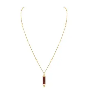 Cartier Yellow And Snakewood Necklace - Gold