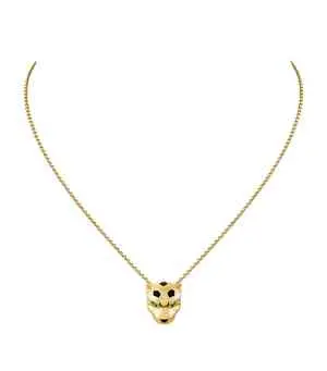 Cartier Yellow Gold And Tsavorite Panthère De Necklace - Green