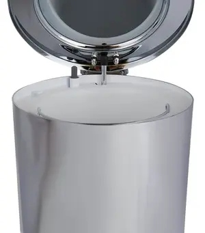 ZODIAC Cylinder Chrome Pedal Bin