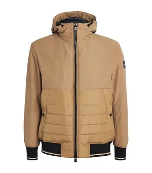 BOSS Water-resistant Quilted-panel Jacket