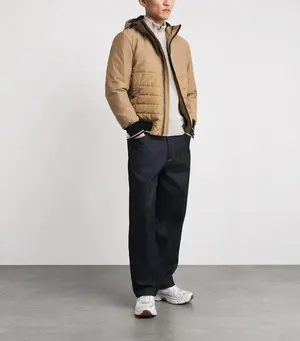 BOSS Water-resistant Quilted-panel Jacket