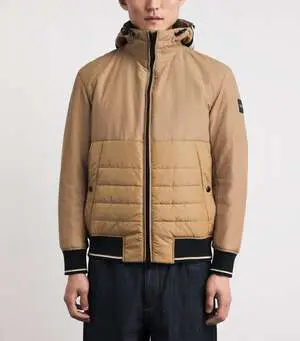 BOSS Water-resistant Quilted-panel Jacket