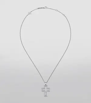 Chopard White Happy Diamonds Cross Necklace