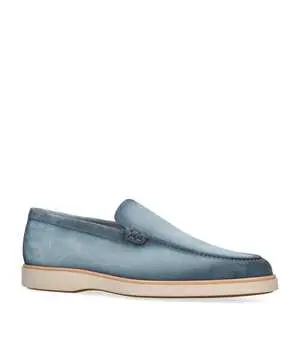 Magnanni Leather Loafers - Blue