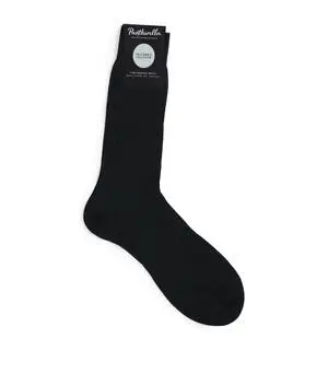Pantherella Ribbed Socks Green