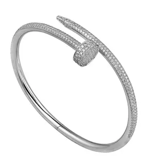 Cartier Juste Un Clou Diamond Bracelet - Silver