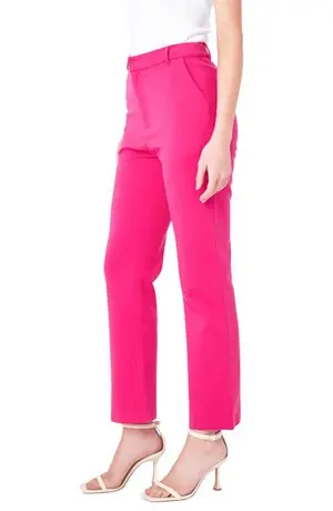 English Factory High Waist Straight Leg Pants