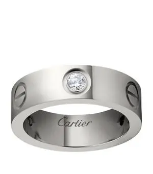 Cartier 18k Gold Diamond Love Ring