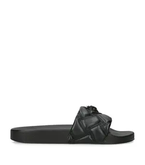 Kurt Geiger Quilted Meena Slides - Black