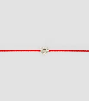 REDLINE White Gold Diamond Heart Charm Bracelet