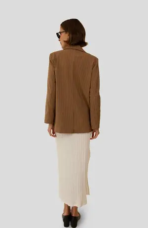 WHIMSY + ROW Parker Blazer - Tan Stripe