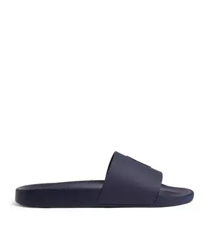 Polo Ralph Lauren Embossed Pony Slides - Navy