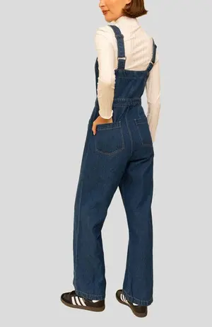 WHIMSY + ROW Grace Denim Jumpsuit - Dark Denim
