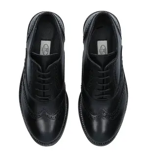 PAPOUELLI Leather Riley Brogues - Black