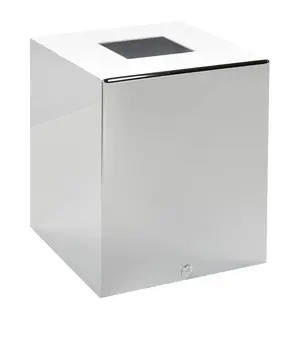 ZODIAC Square Chrome Tissue Box
