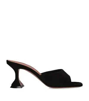 Amina Muaddi Suede Lupita Mules 70