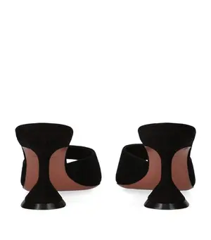 Amina Muaddi Suede Lupita Mules 70