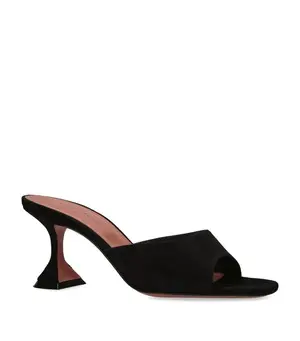 Amina Muaddi Suede Lupita Mules 70