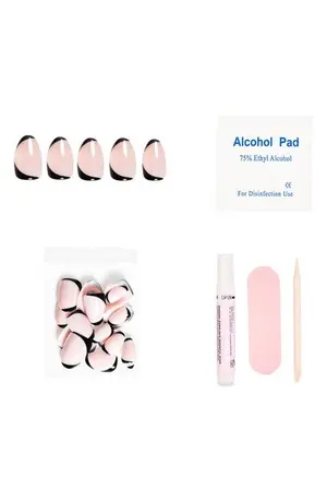 GLAMNETIC Short Oval Press-on Nails Set