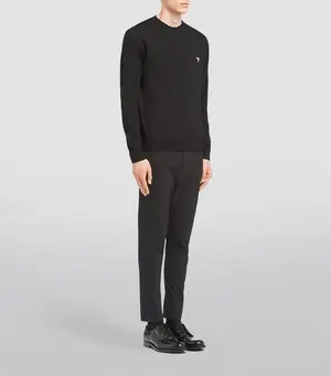 Prada Wool Sweater With Logo