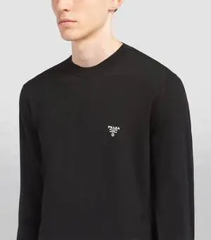 Prada Wool Sweater With Logo