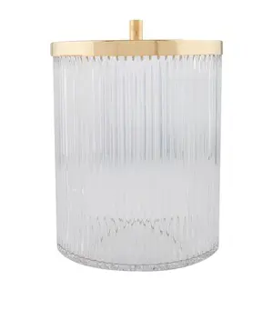 ZODIAC Crystal Bin With Lid - Gold