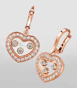 Chopard Happy Diamonds Heart Shaped Earrings