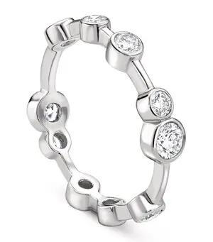 BOODLES Platinum And Diamond Full-hoop Ring