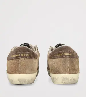 GOLDEN GOOSE Suede Super-star Sneakers - Beige