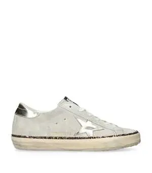 GOLDEN GOOSE Suede Super-star Sneakers - Grey