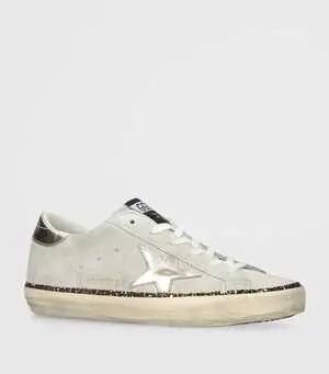 GOLDEN GOOSE Suede Super-star Sneakers - Grey