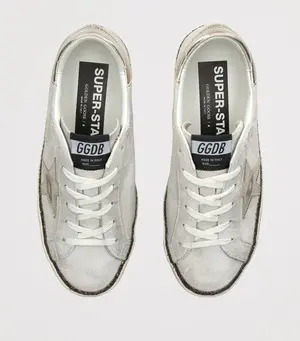 GOLDEN GOOSE Suede Super-star Sneakers - Grey