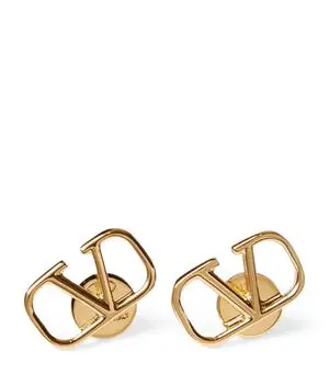 Valentino Garavani Vlogo Stud Earrings - Gold