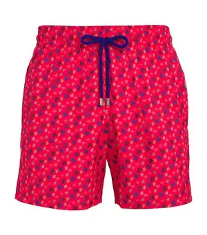 Vilebrequin Vilebrequin Turtle Print Mahina Swim Shorts Red