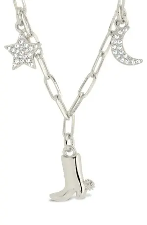 Sterling Forever Western Charm Necklace