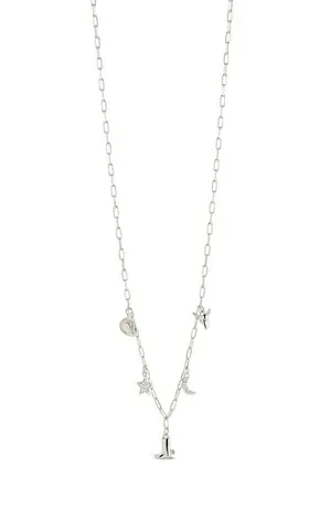 Sterling Forever Western Charm Necklace